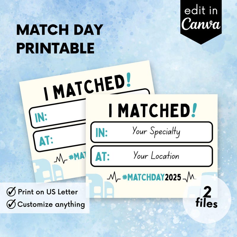 I Matched Sign - Etsy