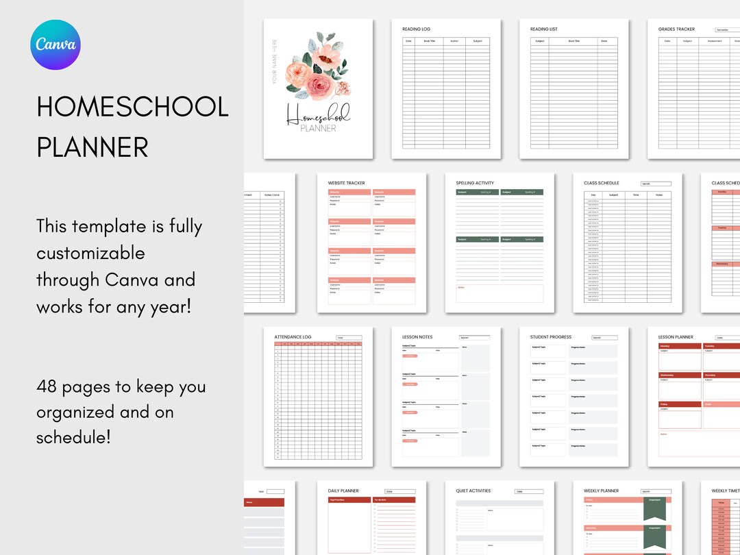 Homeschooling Daily Planner, Homeschool Planner, Homeschool Schedule ...
