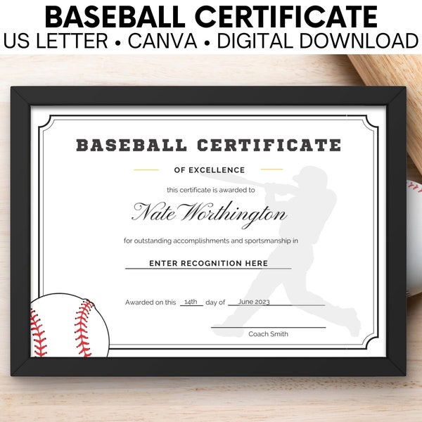 Award Certificate - Etsy