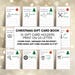 Printable Christmas Gift Card Holder, Ideal for Teens and Adults ...
