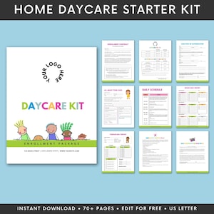 Daycare Forms, Daycare Starter Kit, Daycare Daily Report, Child Care ...