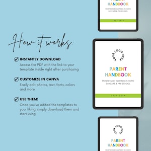 Daycare Parent Handbook, Childcare Enrollment Forms, Daycare Policies ...