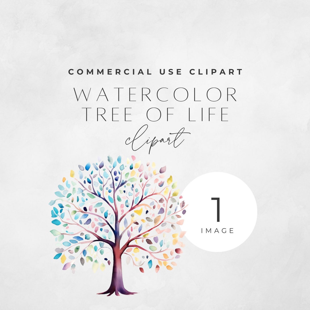 Watercolor Tree of Life, Sublimation Design, Tree of Life Png, Tree of ...