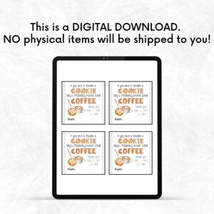 If You Give A Teacher A Cookie Coffee Label, Teacher Appreciation Gift ...