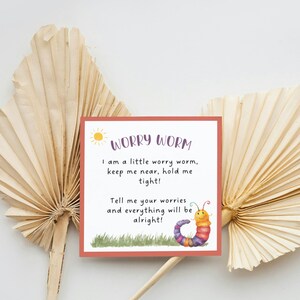 Worry Worm Tags & Worry Worm Cards for Crochet Worms, Printable Tag ...