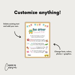Bus Driver Survival Kit Gift Tag, Gift for Bus Driver, Bus Driver ...