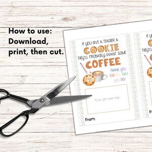 Teacher Appreciation, Teacher Thank You Coffee Gift, Gifts for Teachers ...