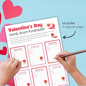 Editable Candy Gram Flyer, School Fundraiser, Valentines Party Games ...