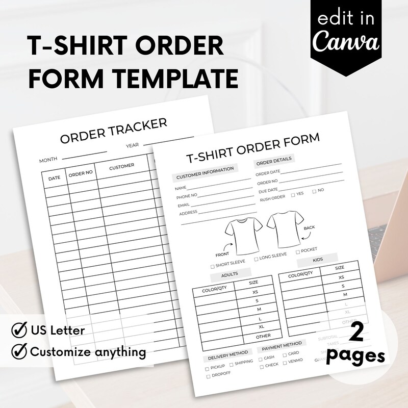 Clothing Order Forms - Etsy