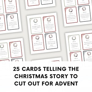 Advent Calendar, Scripture Cards, Christmas Countdown, Christmas Bible ...