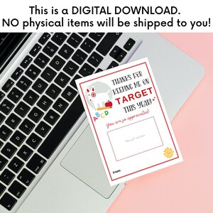 Teacher Appreciation, Target Gift Card Holder, Bullseye Gift Tag ...