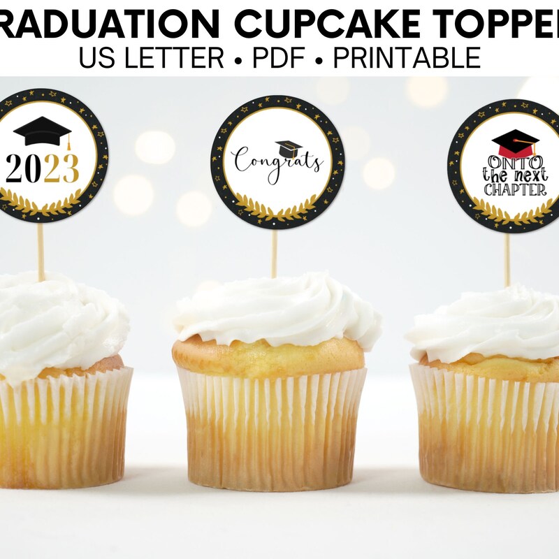 Graduation Cupcake Topper - Etsy