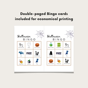 Halloween Bingo Cards, Printable Bingo, Scavenger Hunt for Kids ...