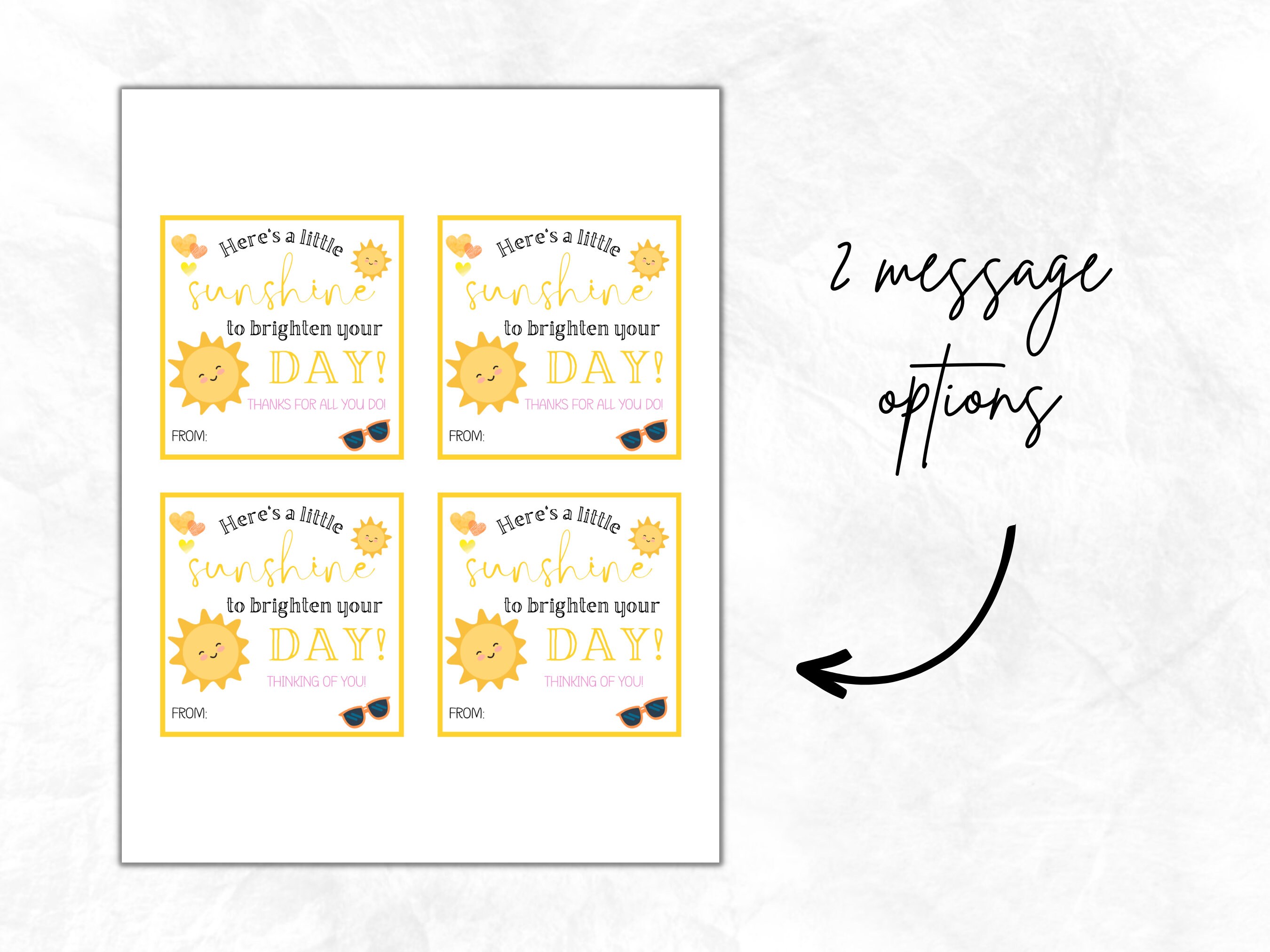 Box of Sunshine, Cheer Box, Thinking of You Care Package, Sunshine Gift ...