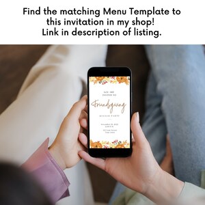 Digital Download, Thanksgiving Invite, Friendsgiving Card, Digital ...