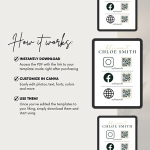 Qr Code Signs, Follow Us Sign, Personalized Social Media Qr Code ...