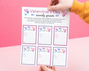 School Valentine Gram - Etsy