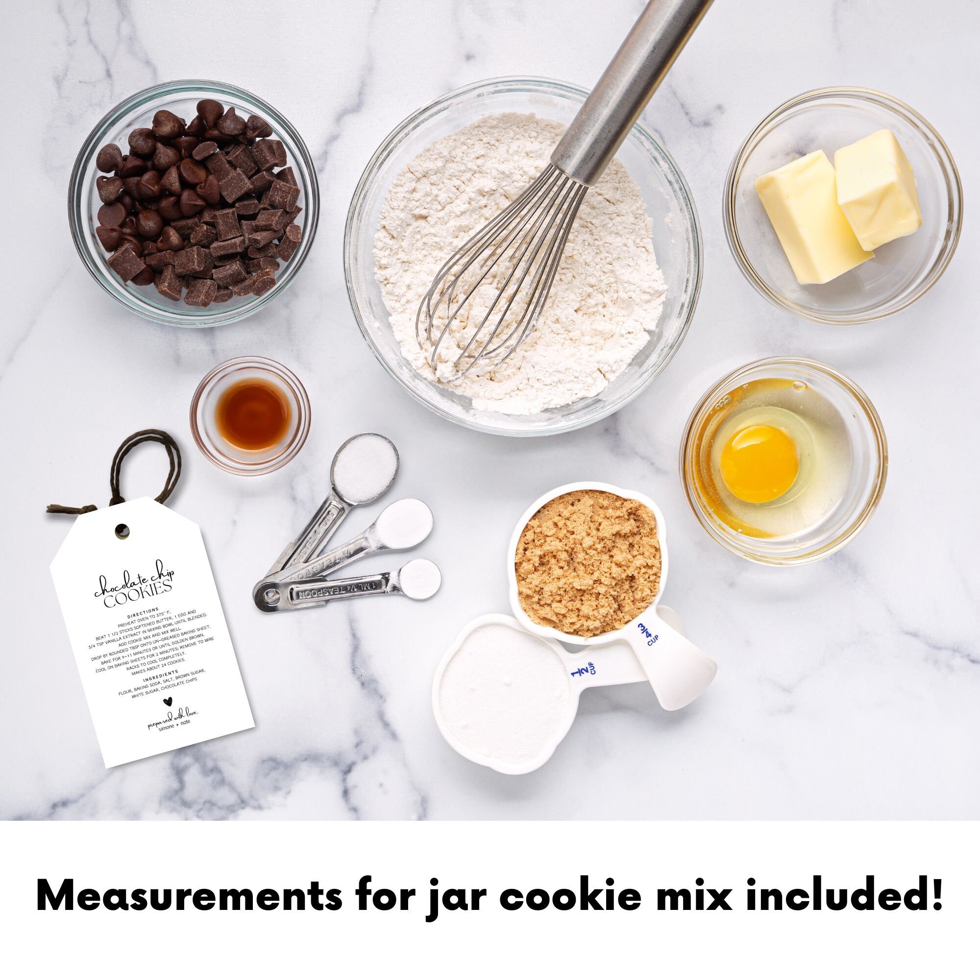 Custom Cookie Jar, Cookie Mix in a Jar Gift Tag Template, Cookie Recipe ...