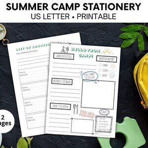 Printable Camp Letter, Away Camp, Camper Essentials, Instant Download ...