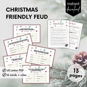 Christmas Trivia, Holiday Trivia Games, Printable Christmas Group Game ...