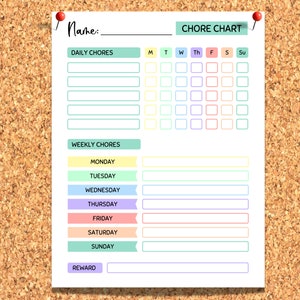 Clean Room Checklist for Kids, Cleaning Checklist for Kids Room, Chore ...