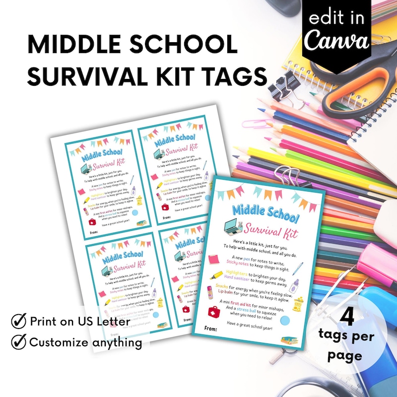 High School Survival Kit - Etsy