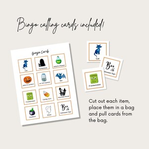 Halloween Bingo Cards, Printable Bingo, Scavenger Hunt for Kids ...