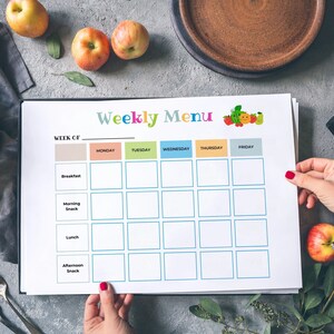 Home Daycare Meal Planner, Editable Daycare Meal Planner, Daycare ...