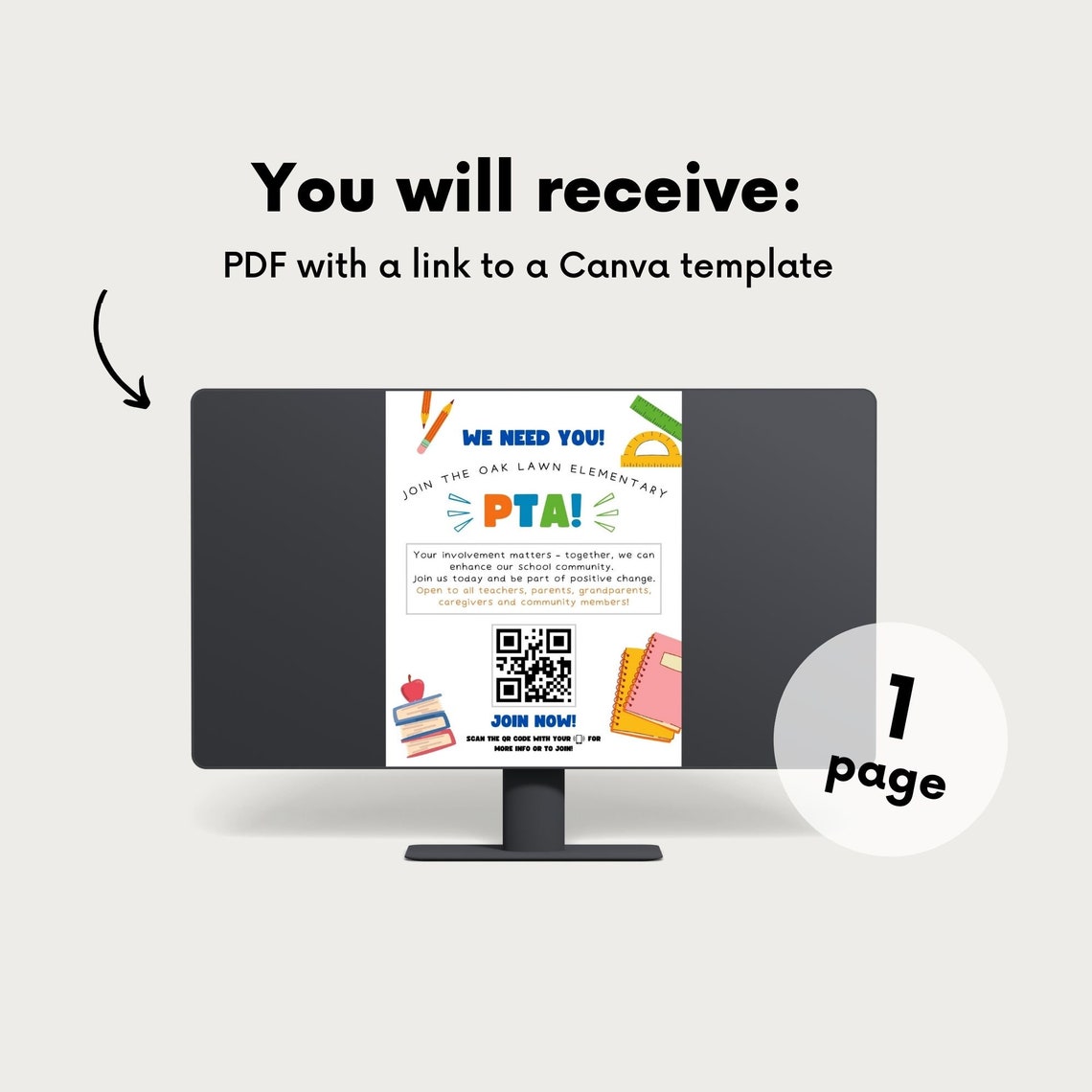 Pta Membership Form, Editable Template, School Pto Pta Recruitment ...