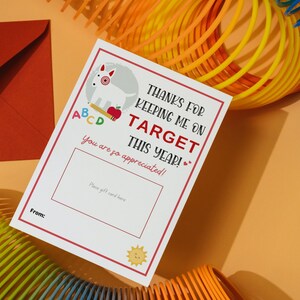 Teacher Appreciation, Target Gift Card Holder, Bullseye Gift Tag ...