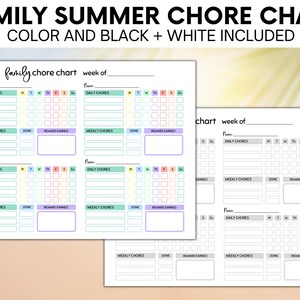 Summer Planner Bundle, Summer Calendar for Kids, May 21-aug 19, Summer ...