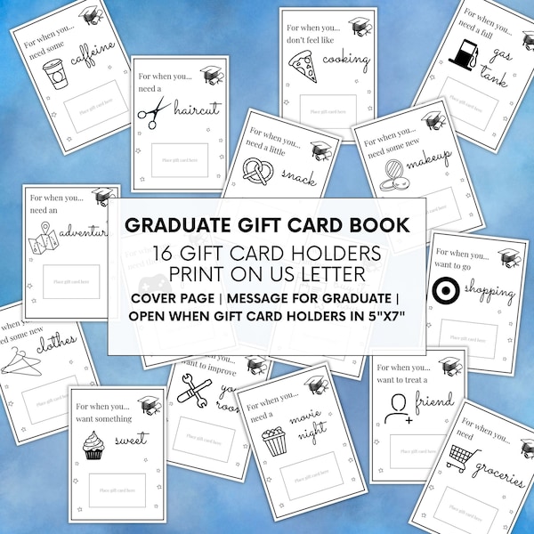 Gift Card Book for Graduate - 60+ Gift Ideas for 2024