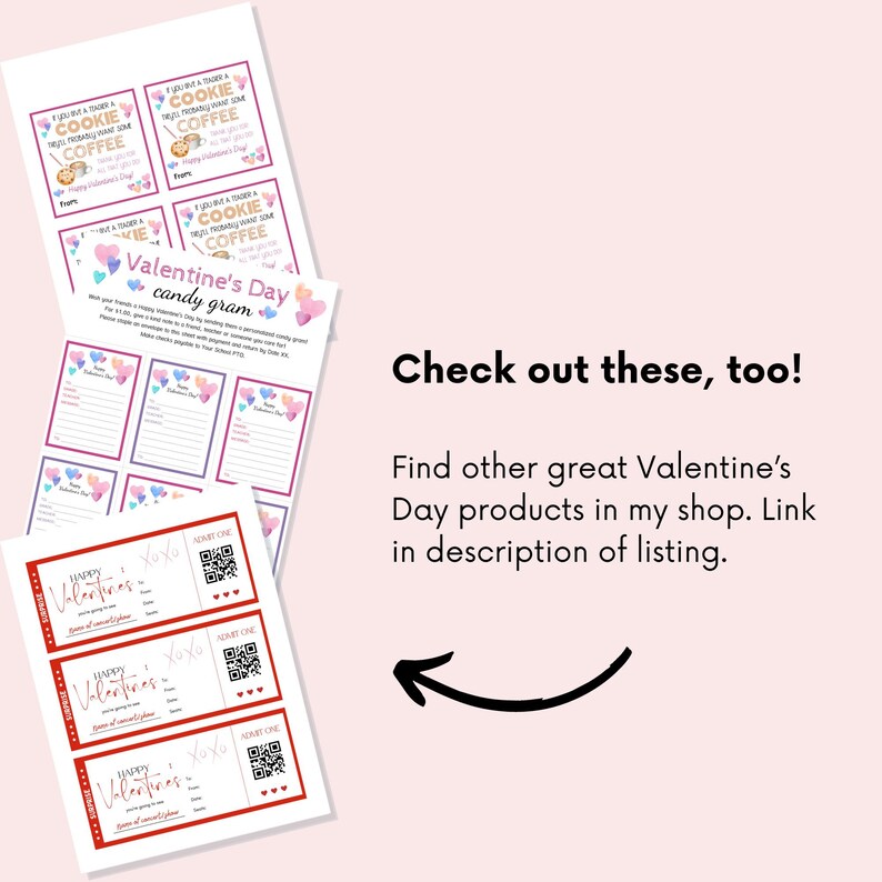 Editable Candy Gram Flyer, School Fundraiser, Valentines Party Games ...