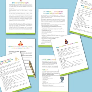 Daycare Emergency Plan, Childcare Emergency Plan Template, Emergency ...