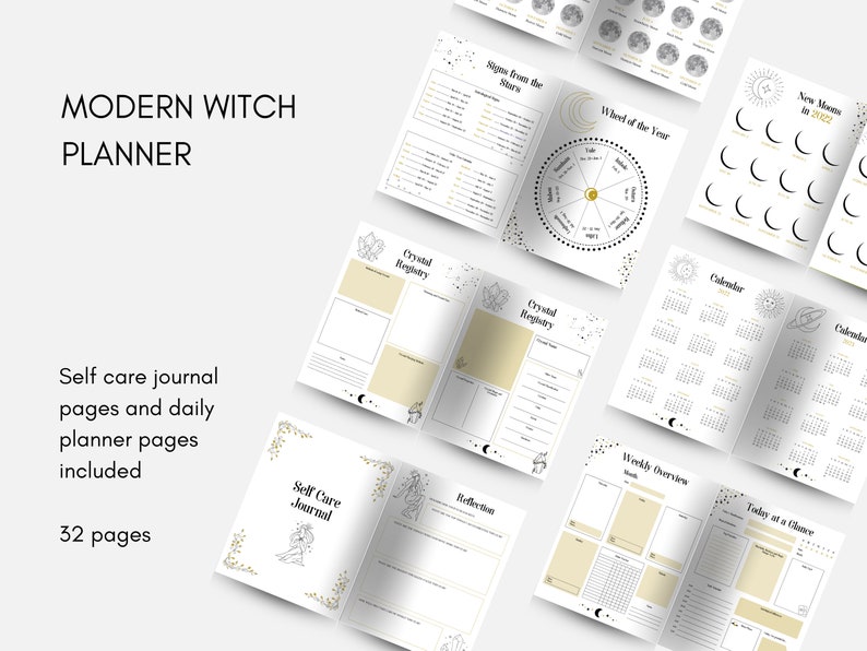 Witchy Planner Witch Planner 2023 Spiritual Planner - Etsy