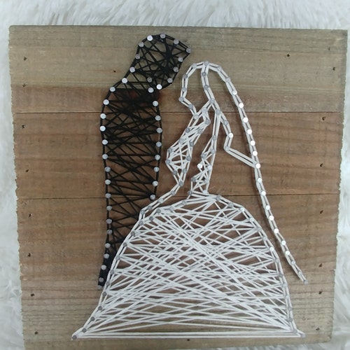 Family With Hearts String Art Template - Etsy