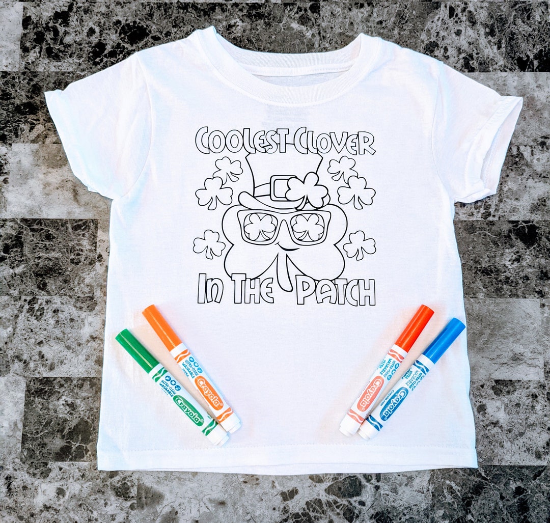 Kids Coloring Shirt - Etsy