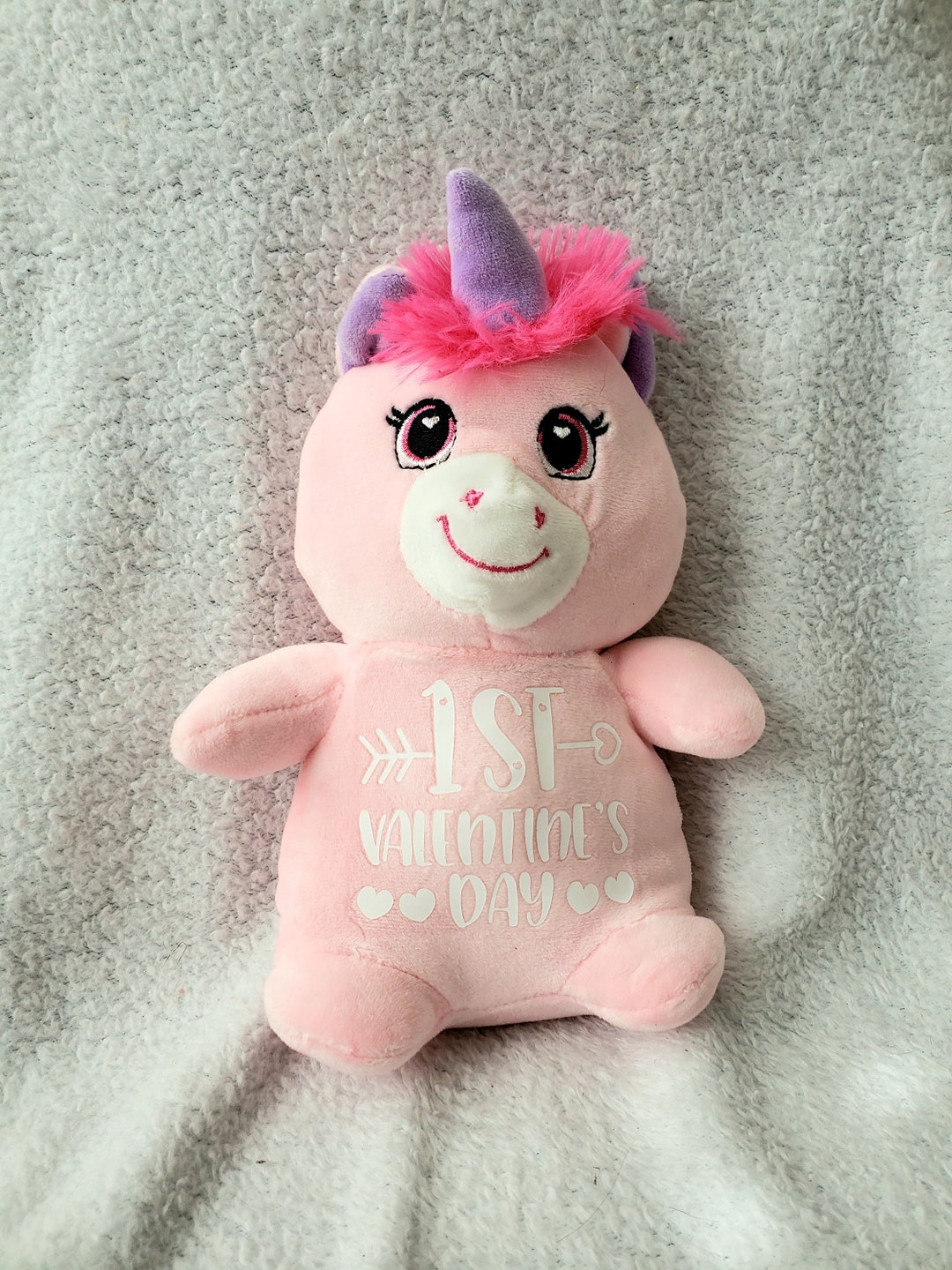 First Valentine Stuffy- Personalization Available - Etsy