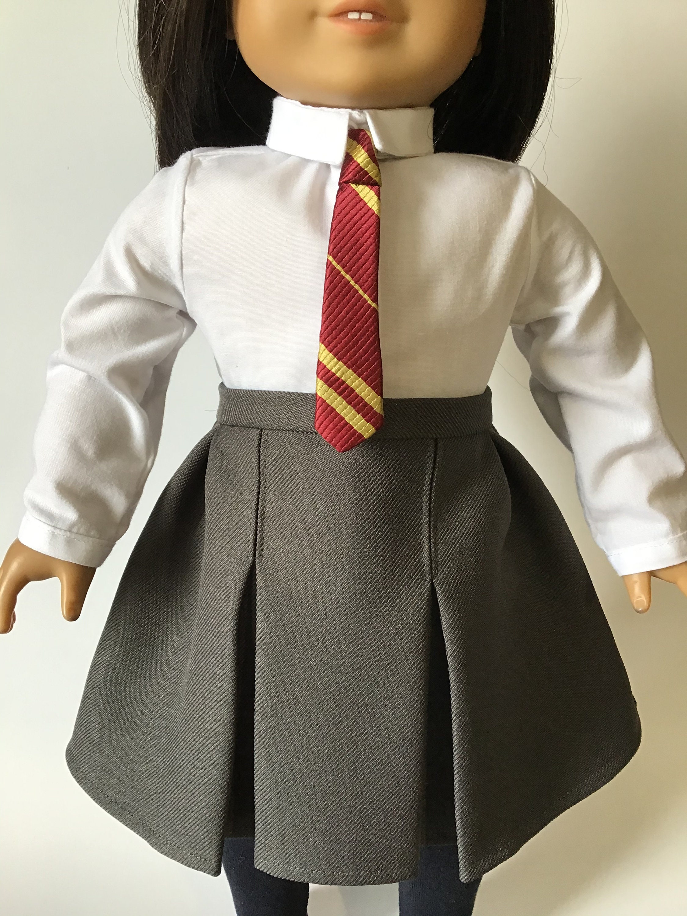 Wizard School Uniform Outfit Robe Cloak Wand for American Girl Doll 18 ...