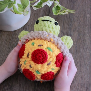 Pizza Turtle Crochet Pattern | Amigurumi Crochet Turtle Pizza , Turtle ...