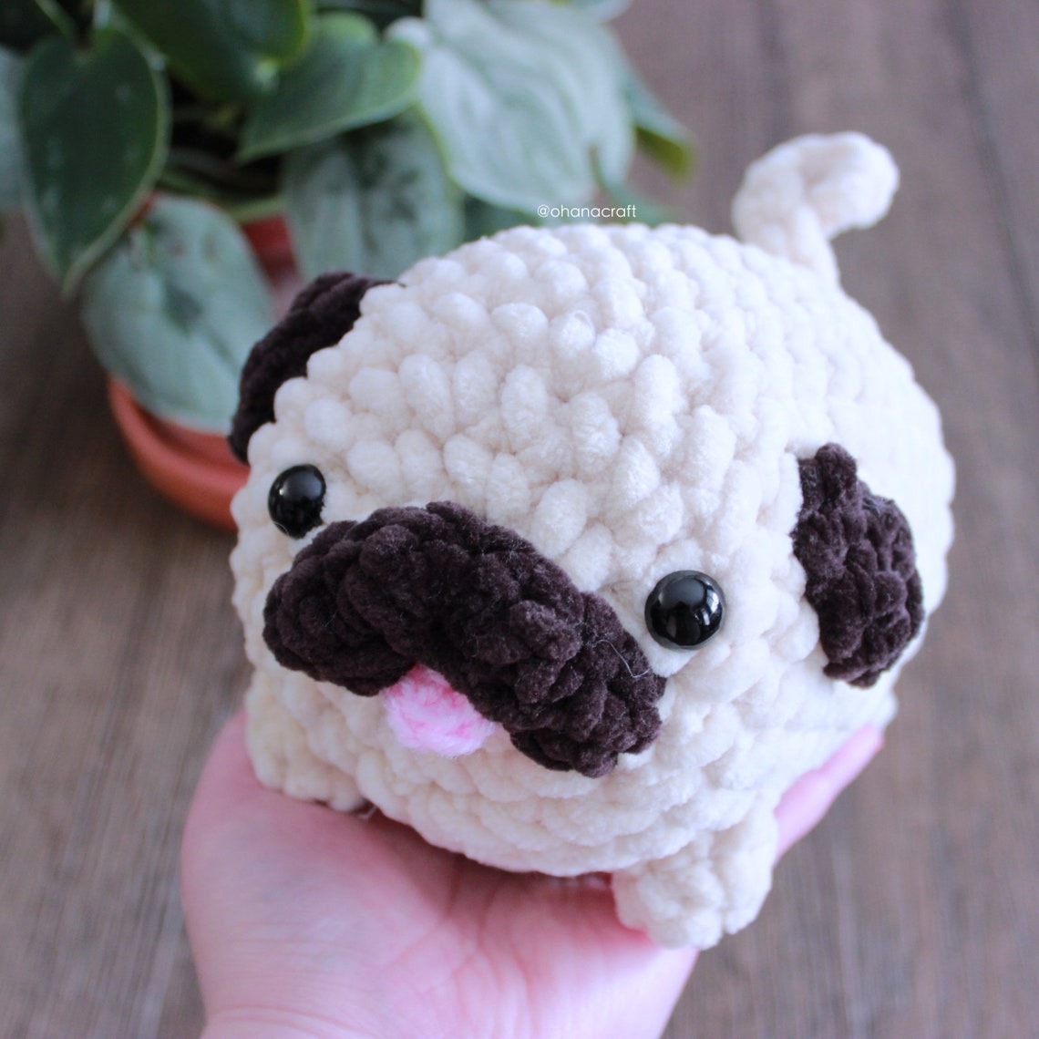 The Pug Crochet Pattern Amigurumi Pattern Crochet Pug - Etsy Canada