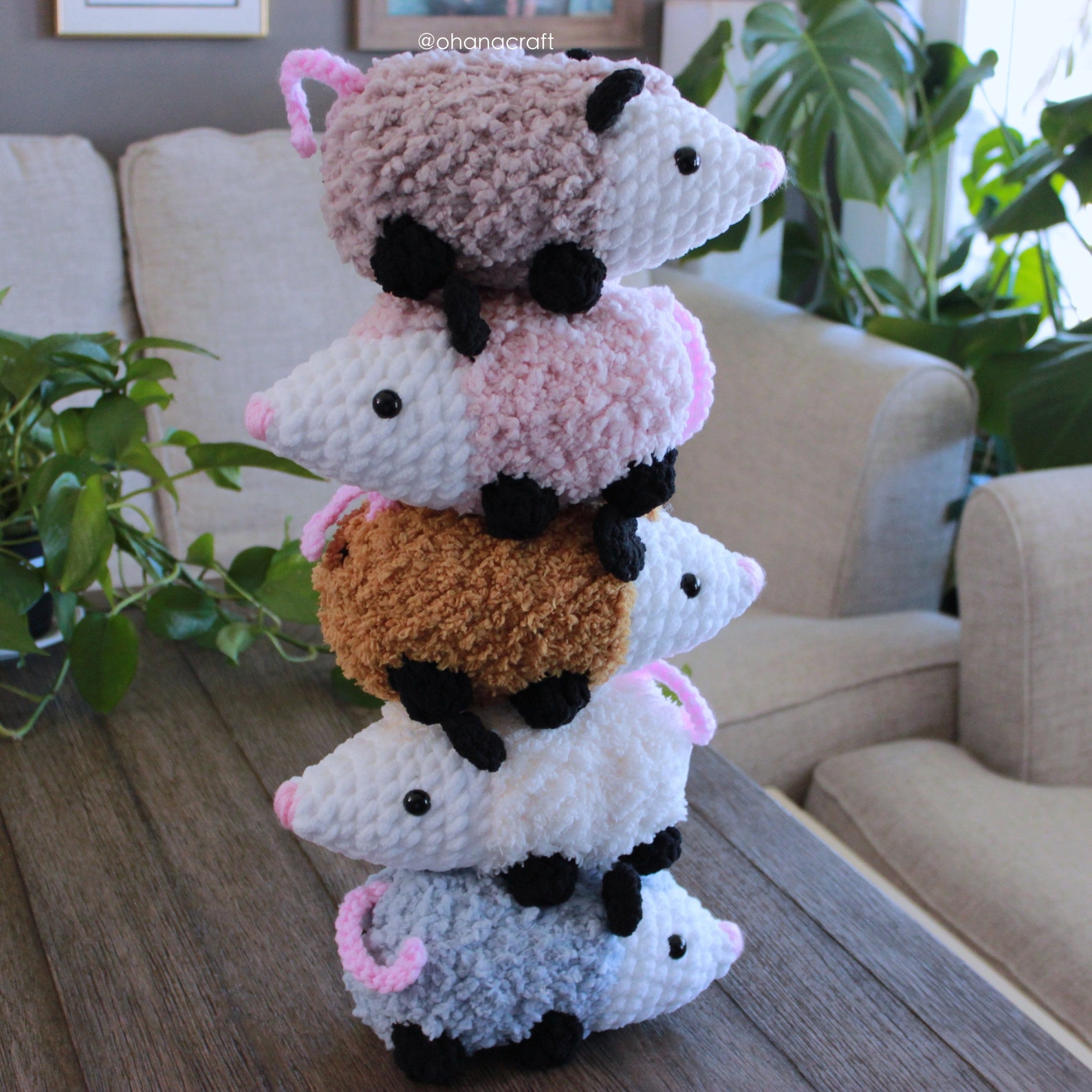 Opossum'd Crochet Pattern Crochet Opossum Plush Amigurumi - Etsy