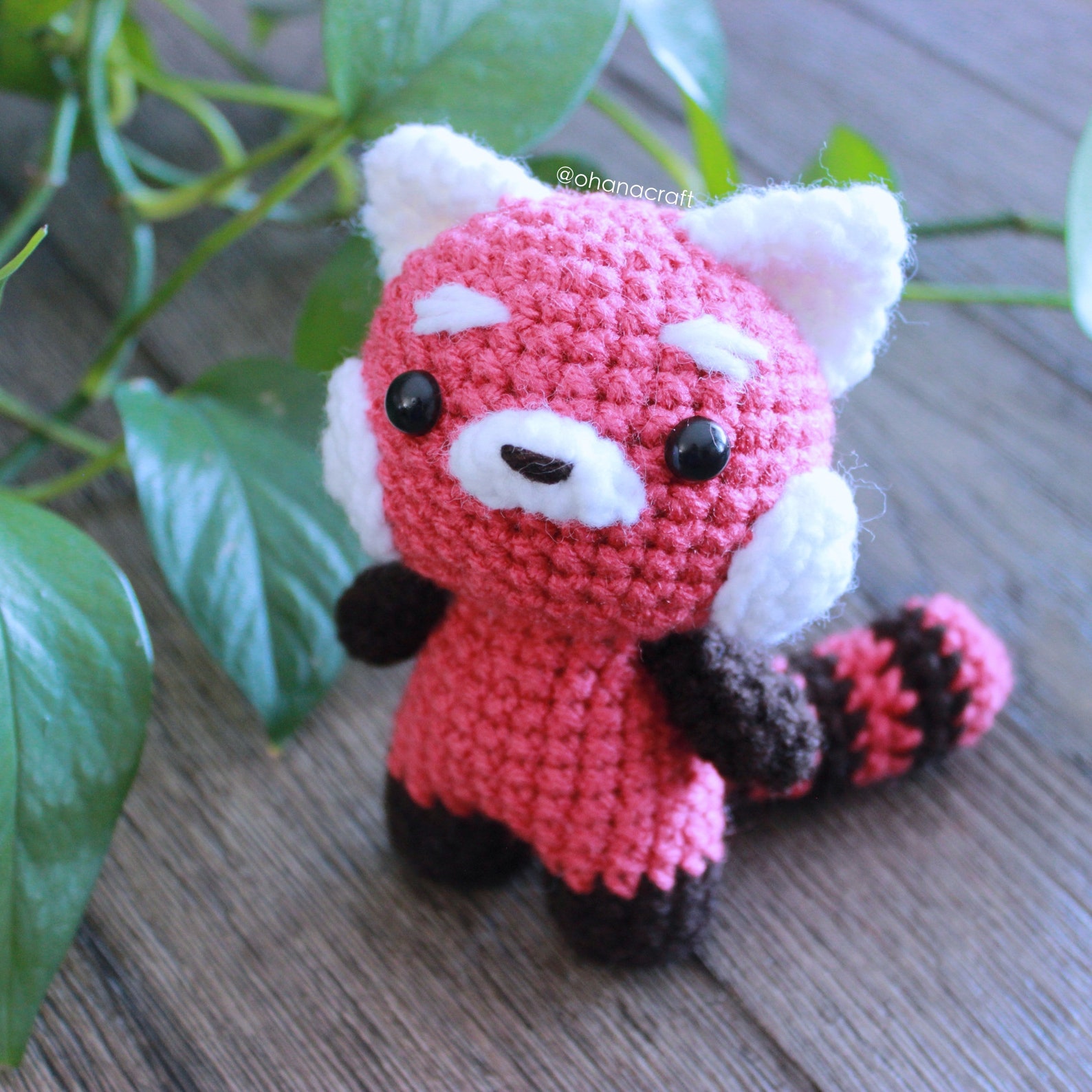 The Red Panda Fur Baby Crochet Pattern Amigurumi Red Panda - Etsy