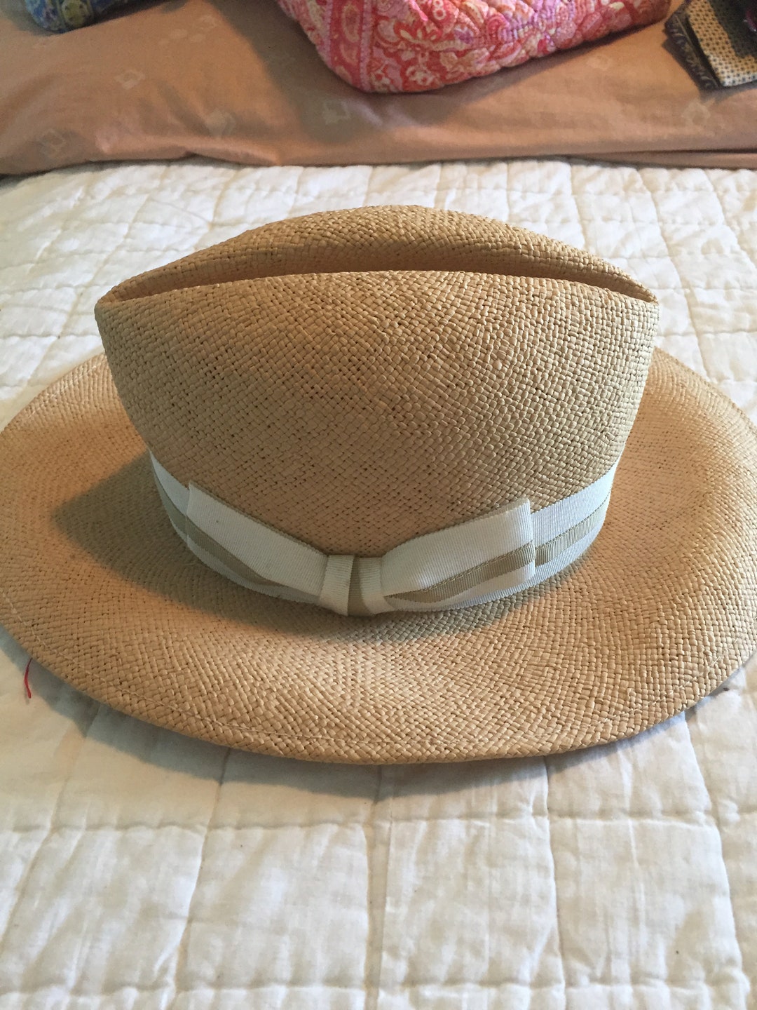 Vintage Summer Italian Straw Men's Hat - Etsy