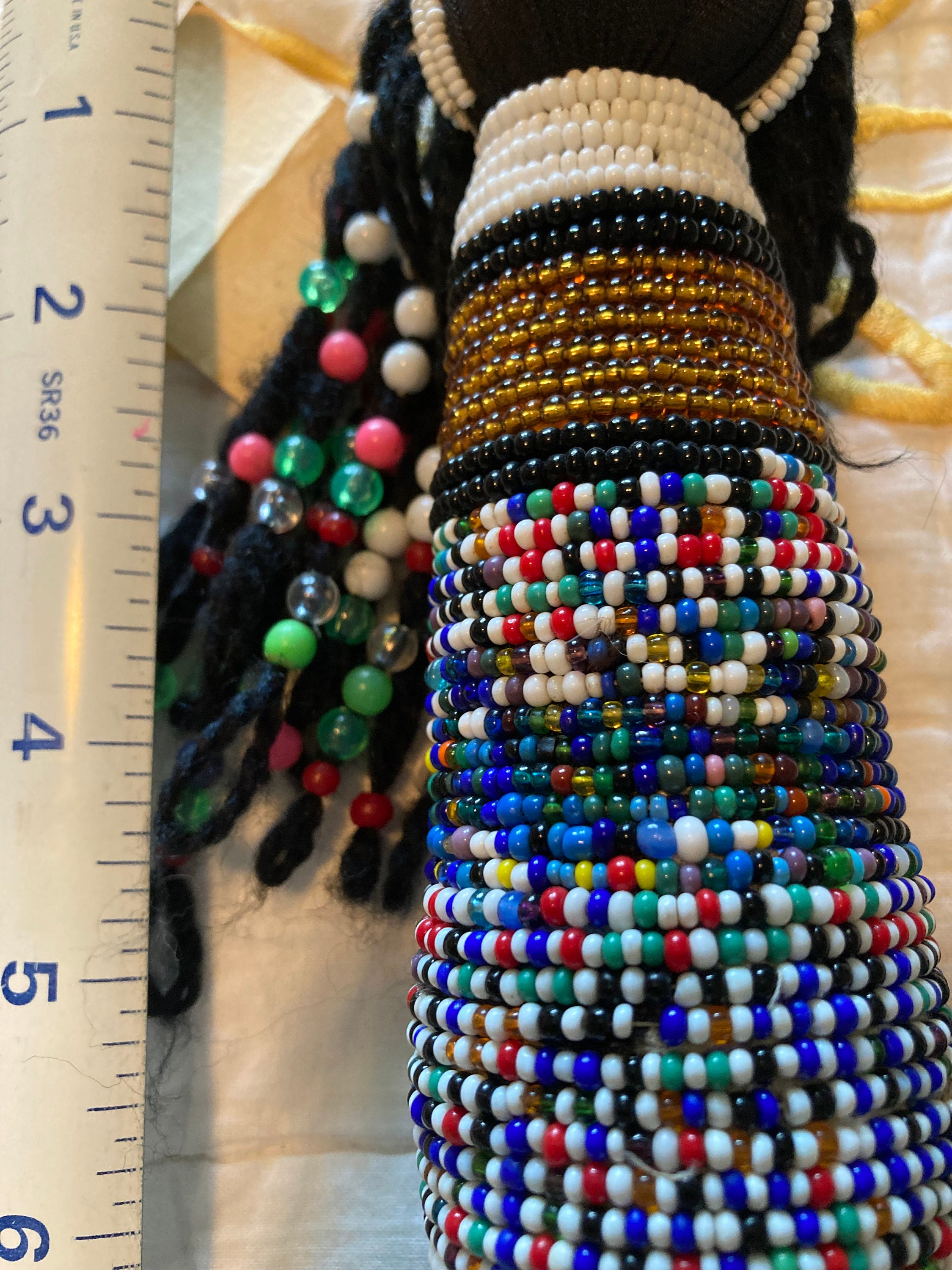 Pair of Sangoma African Beaded Dolls - Etsy