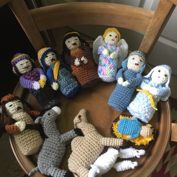 Crochet Nativity Set Handmade - Etsy