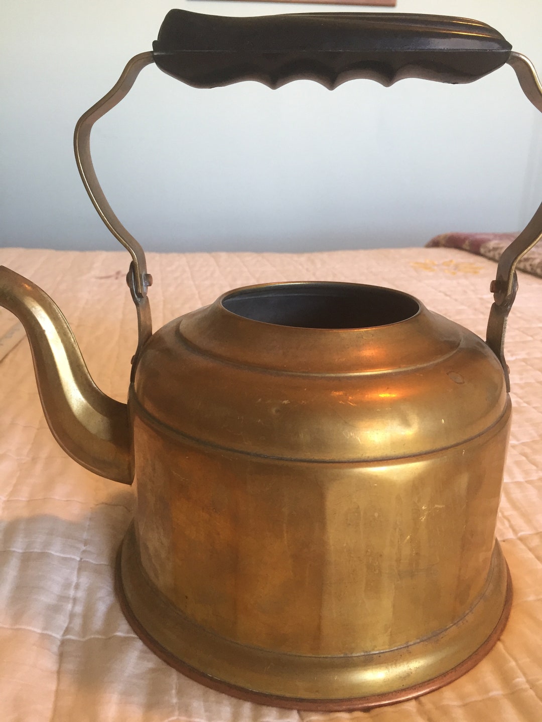 Old Brass German Tea Kettle - Etsy