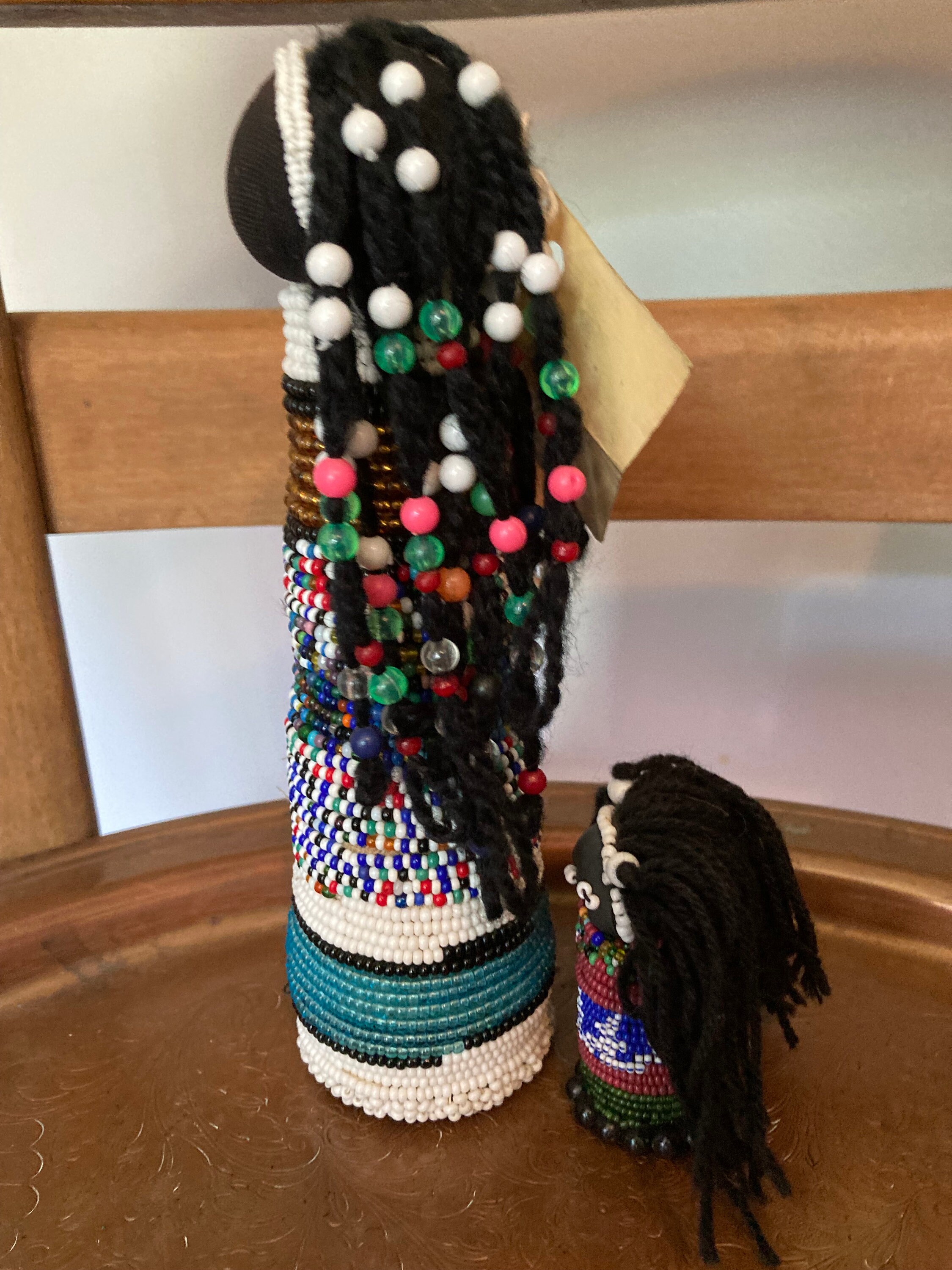 Pair of Sangoma African Beaded Dolls - Etsy