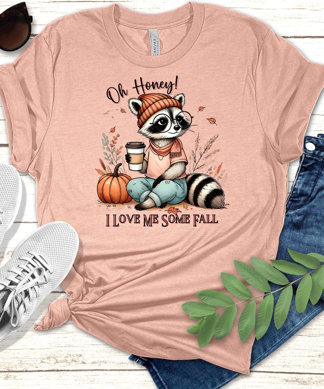 Fall Feral Shirt for Women, Colorful Leaves, Harvest Blessings, Chilly ...