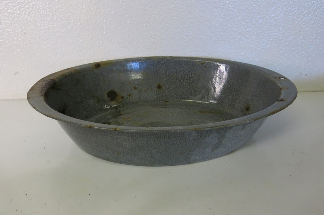 Antique Graniteware Basin Wash Basin Porcelain - Etsy